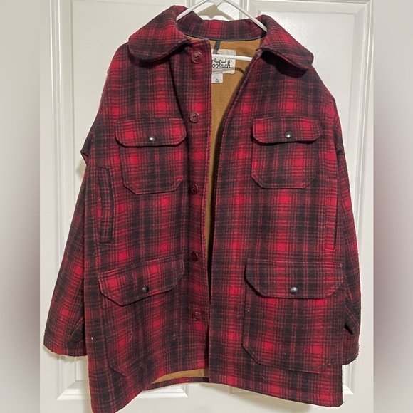 Woolrich | Jackets & Coats | Vintage Womens Woolrich Rugged Outdoor Buffalo Red Plaid Hunting ...